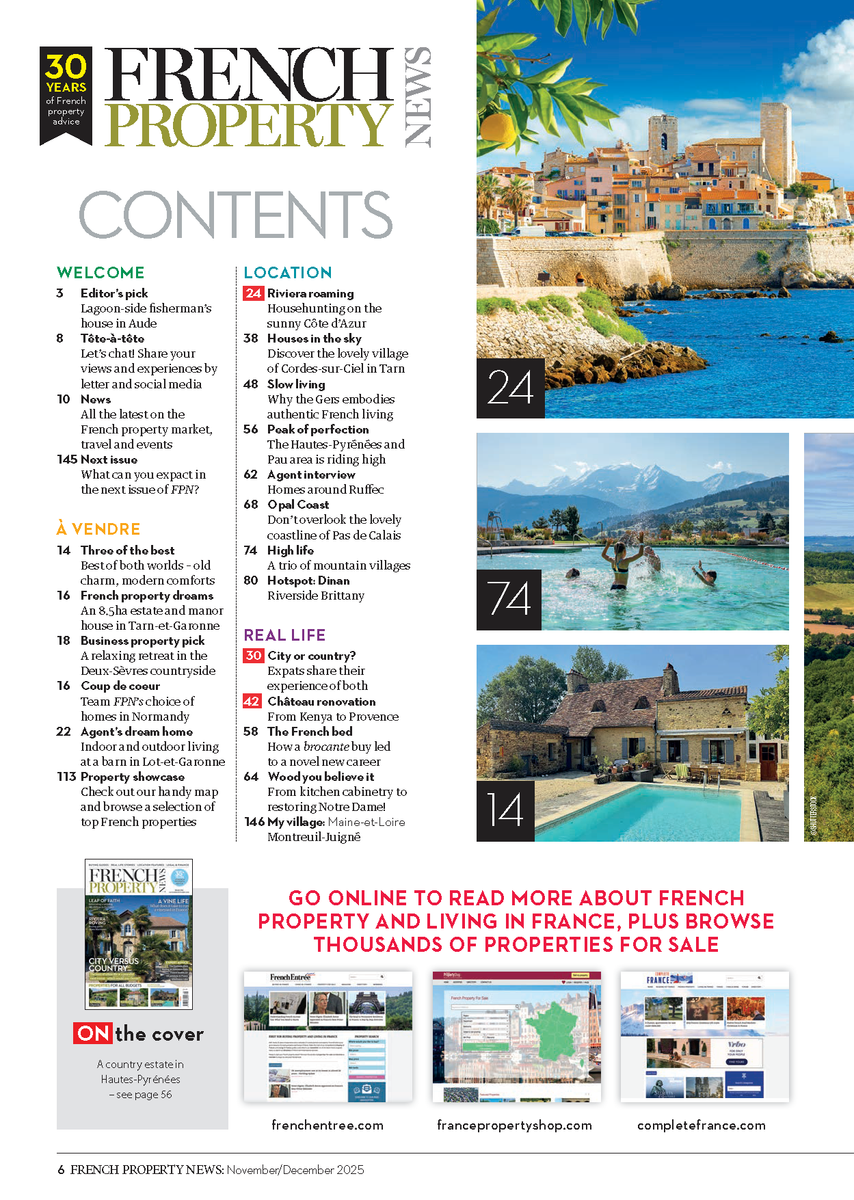 French Property News Issue 396 (November/December 2025) – France Media Shop