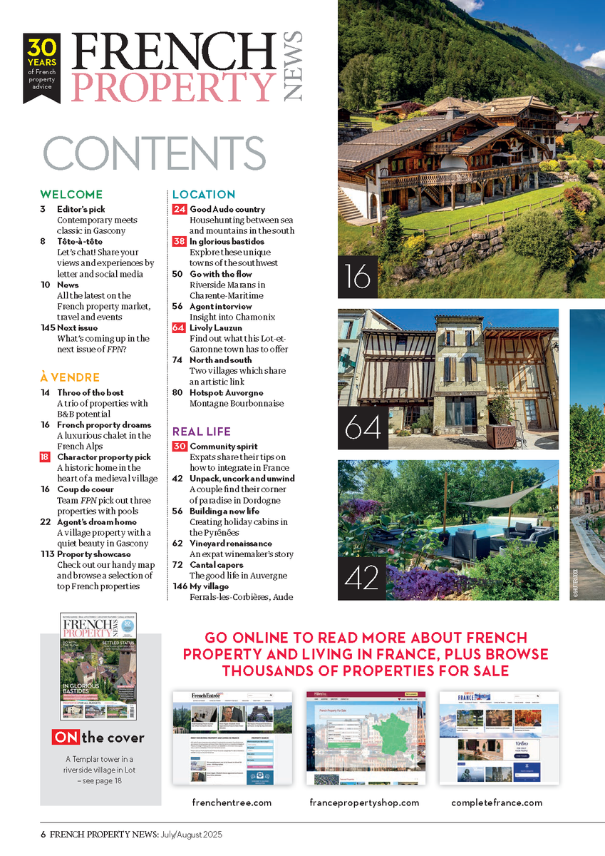 French Property News Issue 394 (July/August 2025) – France Media Shop